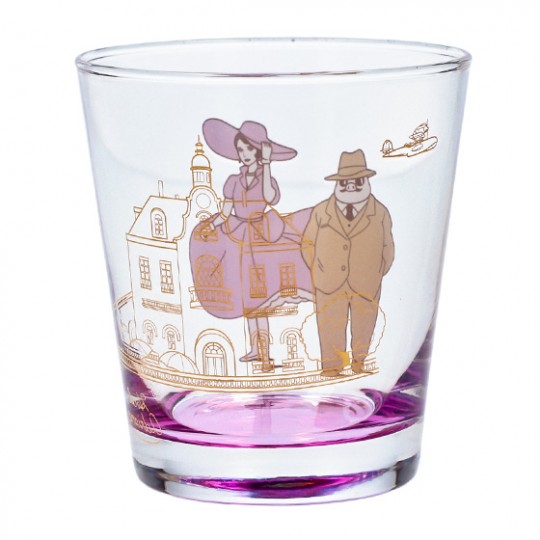 Decorated glass Marco & Gina - Porco Rosso