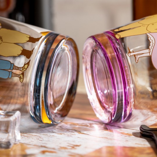 Decorated glass Marco & Fio - Porco Rosso