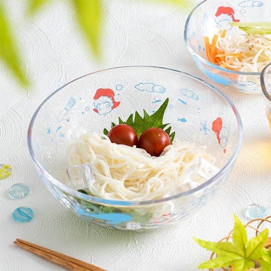 Transparent bowl 17cm Ponyo under the sea - Ponyo on the Cliff