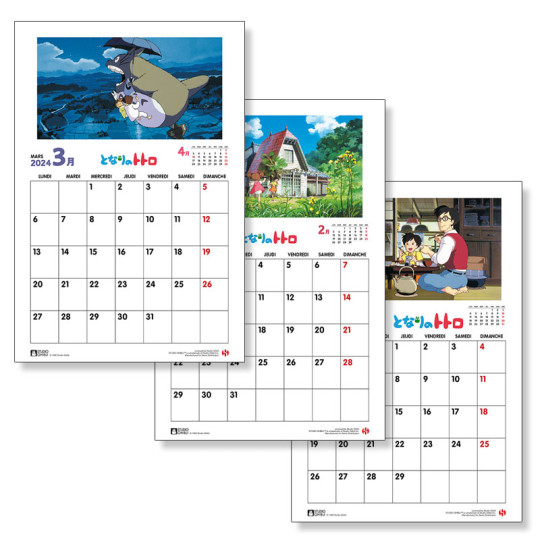 Calendrier Totoro 2024 - FR