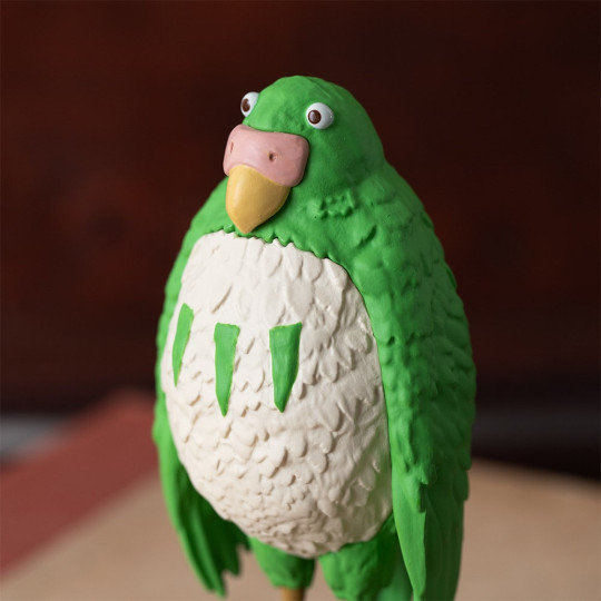 Green Parakeet Figurine - The Boy and the Heron